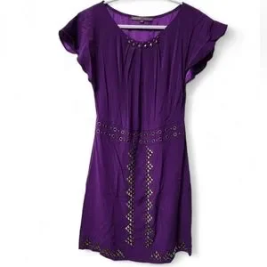 Hale Bob | Dresses | Hale Bob Studded Silk Cocktail Dress | Poshmark